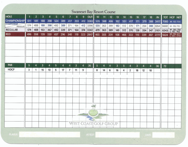 Swaneset Course Info - West Coast Golf Group